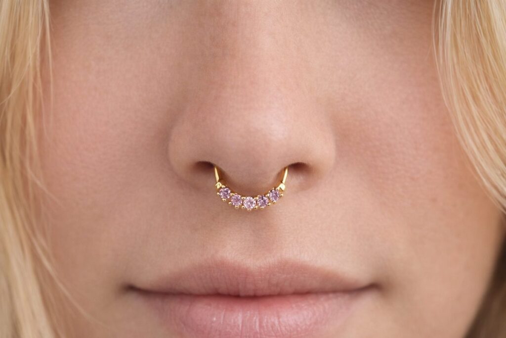 Piercing Septum Rosa - Masse Joyas